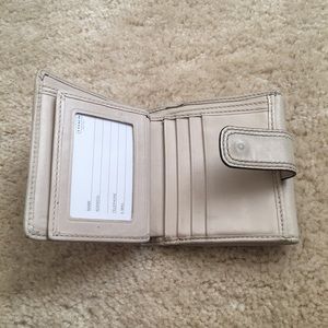 Coach | Bags | Ivory Coach Leather Wallet | Poshmark